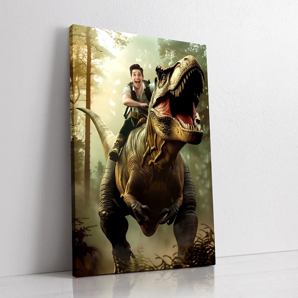 Riding a T-Rex – Magic Portraits