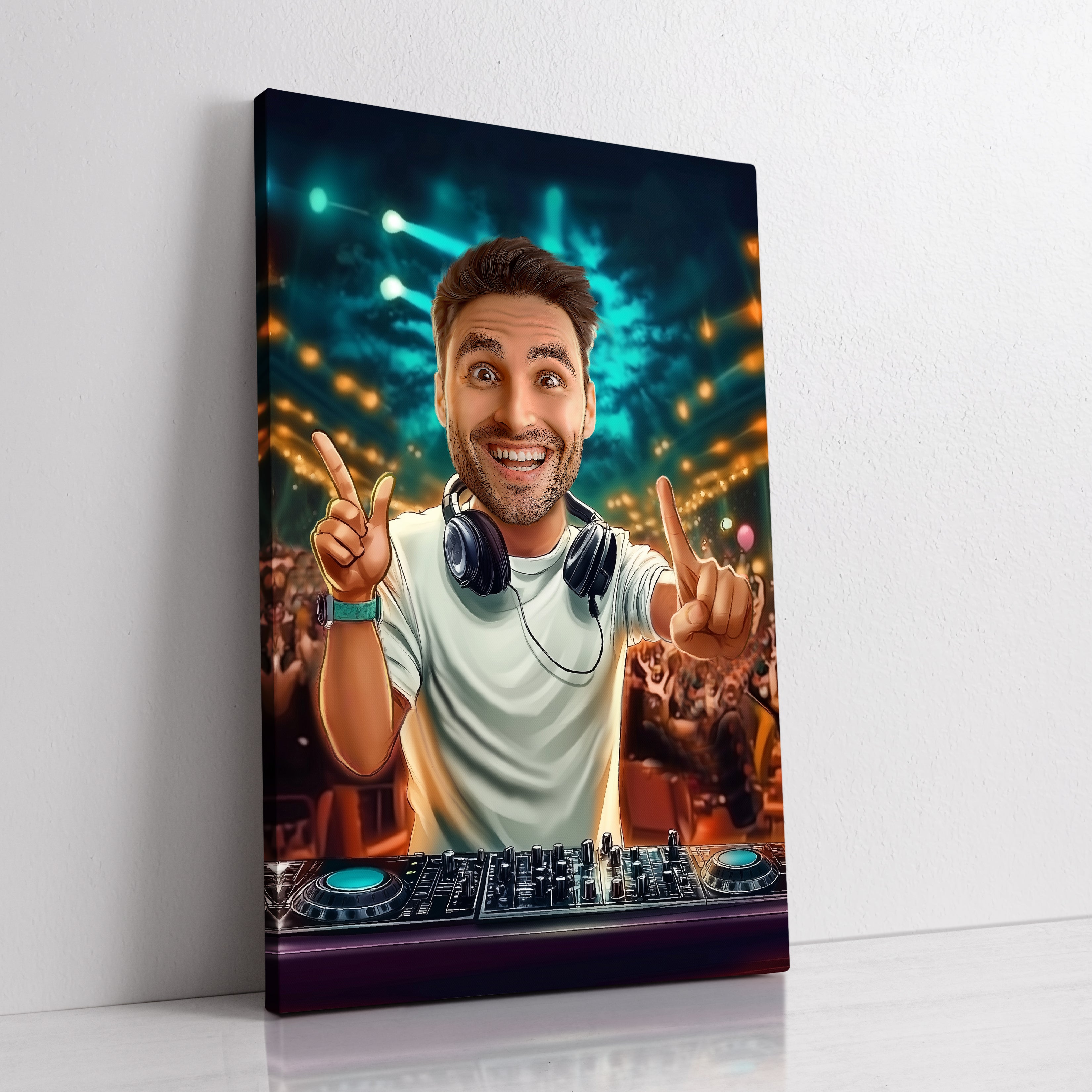 Custom DJ Caricature Portrait from Photo – Magic Portraits